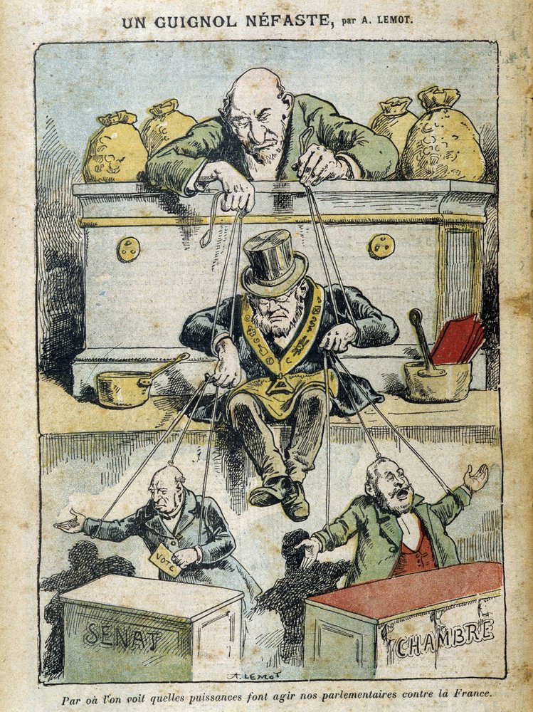 Die Macht des Geldes manipuliert den Freimaurer, der die gewählten ...