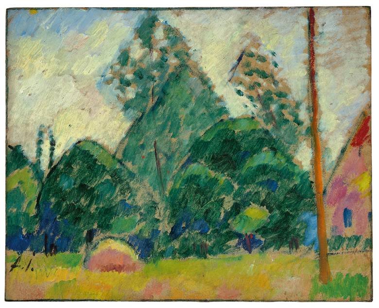 Runde Bäume, Wasserburg von Alexej von Jawlensky