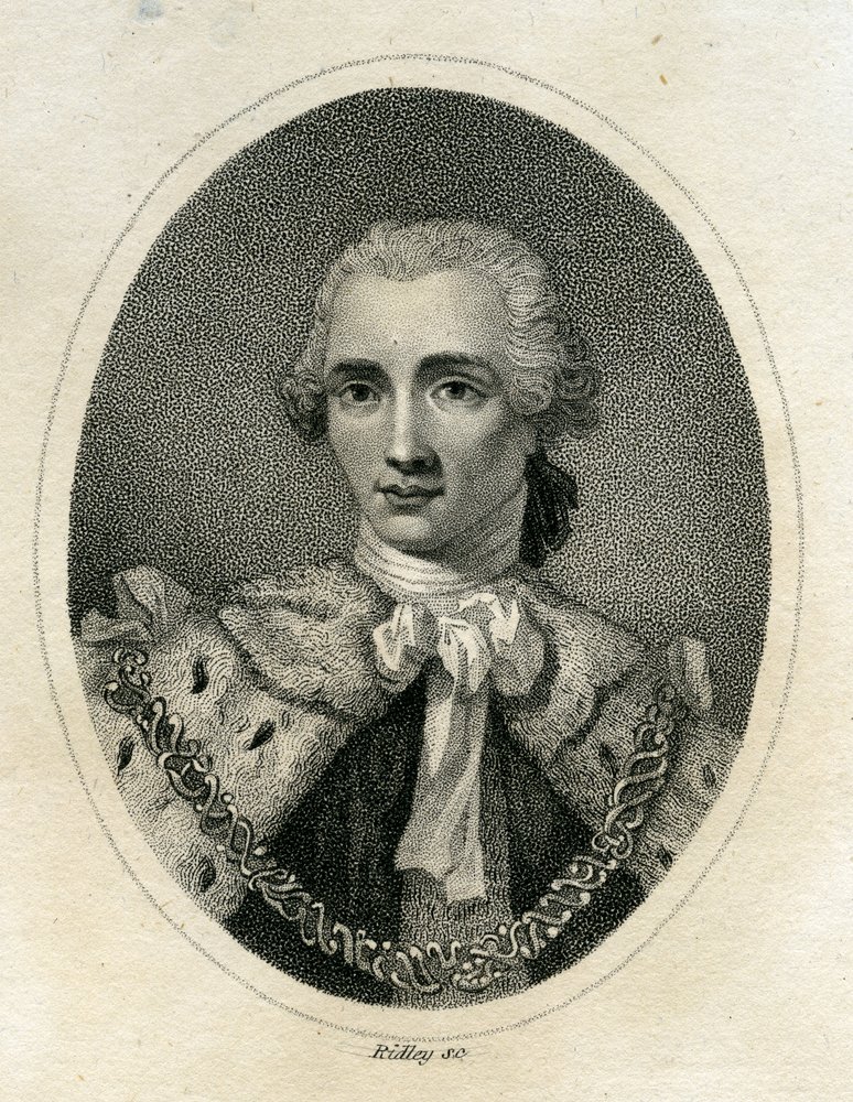 John Stuart, 3. Earl of Bute, graviert von William Ridley (1764-1838), 1895