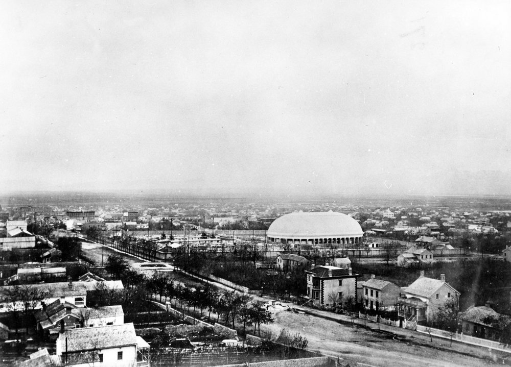 Salt Lake City und das Tabernakel, ca. 1870er
