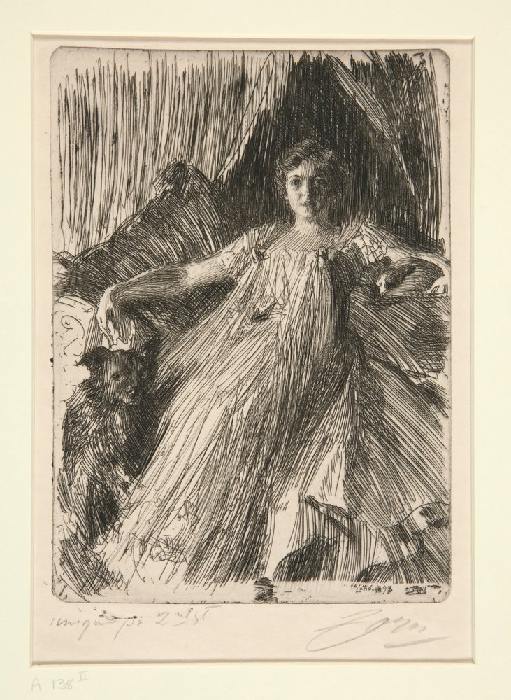 Maud Cassel (Mrs Ashley) von Anders Leonard Zorn: Kunstdruck
