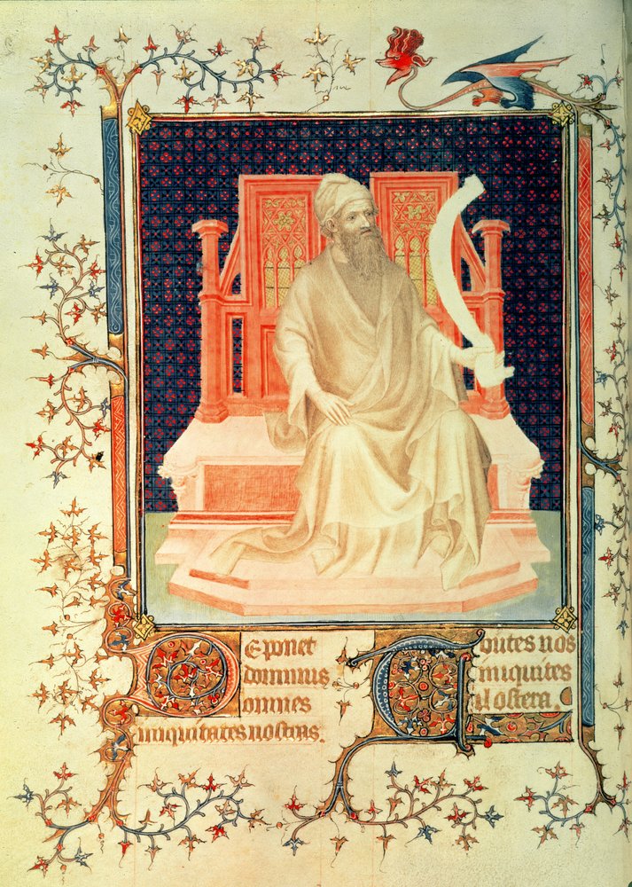 Fr 13091 f.29v Der Prophet Micha, aus dem Psalter von Jean, Herzog von ...