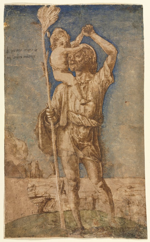Heiliger Christophorus von Andrea Mantegna: Kunstdruck