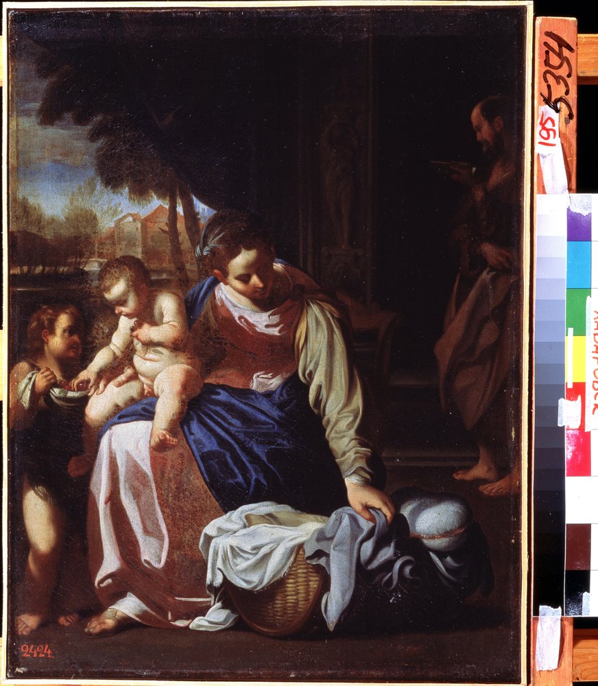 Die heilige Familie von Annibale Carracci: Kunstdruck