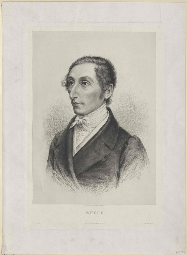 Karl Maria von Weber von Artist Unknown: Kunstdruck kaufen