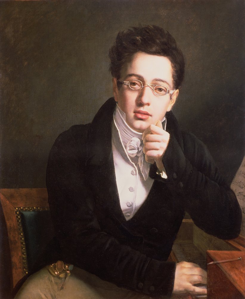 Porträt von Franz Schubert (1797-1828), österreichischer Komponist, im ...