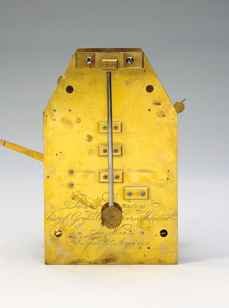 Monatsgehende Bodenstanduhr mit Zeitgleichung und Vollkalender, 1806