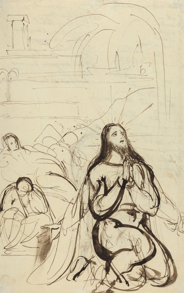 Studie für, Agonie im Garten von Benjamin Robert Haydon