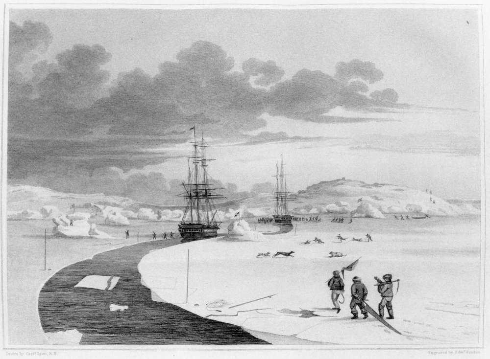 Einschneiden in Winter Island, Oktober 1821, aus 'Journal of a Second ...