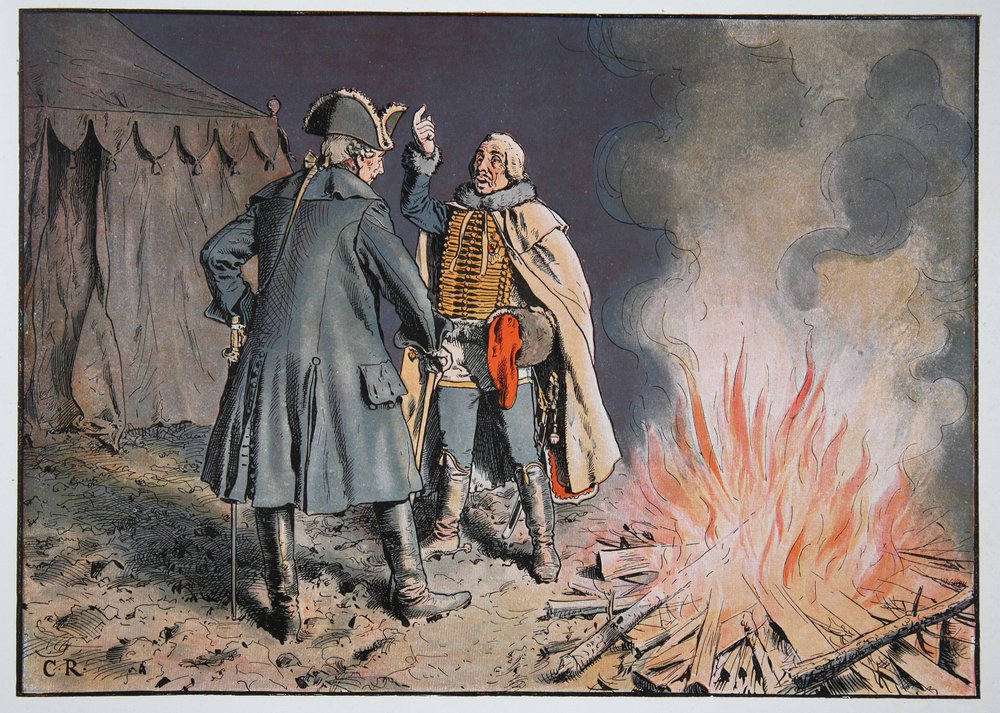 Im Lager von Bunzelwitz, September 1761 von Carl Röchling