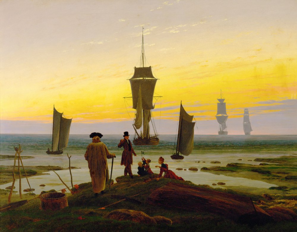 Lebensabschnitte von Caspar David Friedrich: Kunstdruck