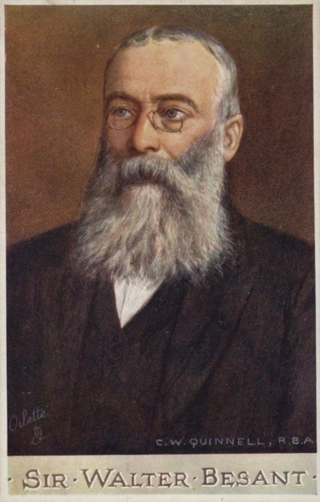Sir Walter Besant (1836-1901), englischer Romanautor und Historiker