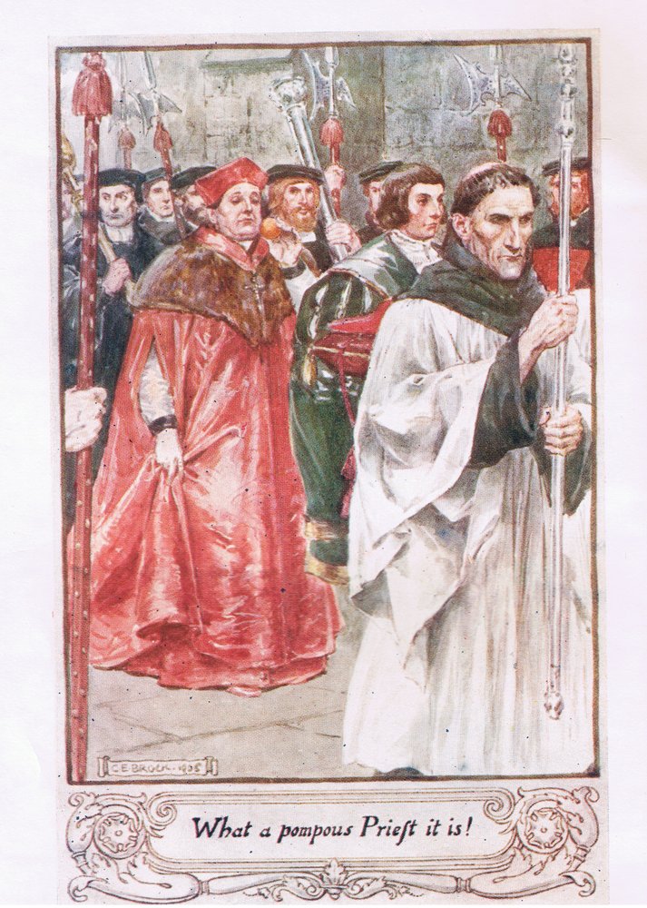Was für ein pompöser Priester das ist
