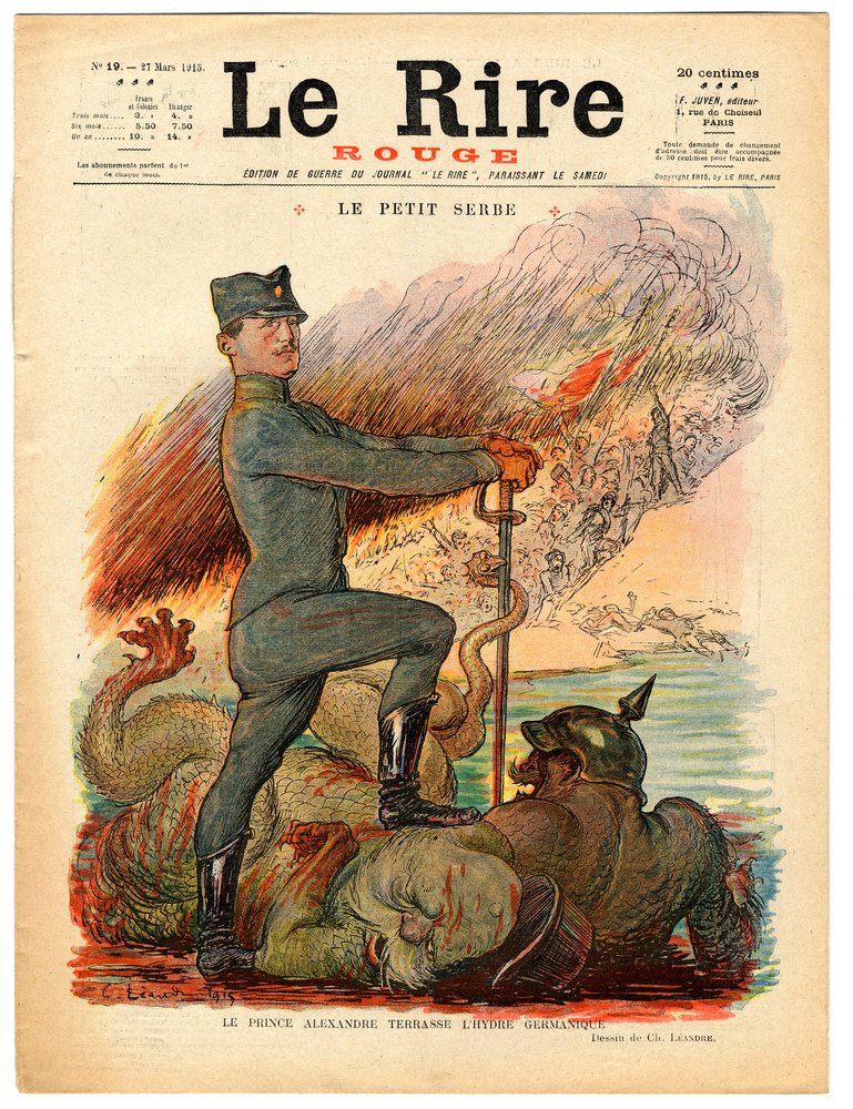 Cover von Das rote Lachen, Satire in Farben