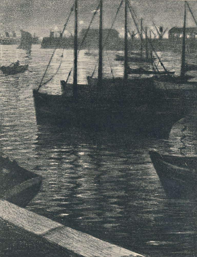 Der Hafen von Christopher Richard Wynne Nevinson: Kunstdruck