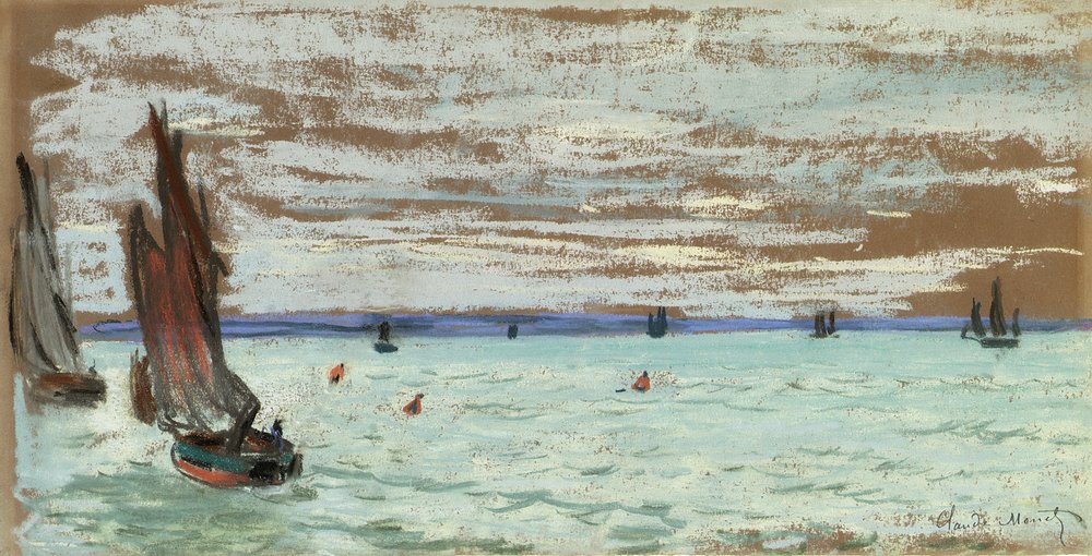 Offenes Meer von Claude Monet: hochwertiger Kunstdruck