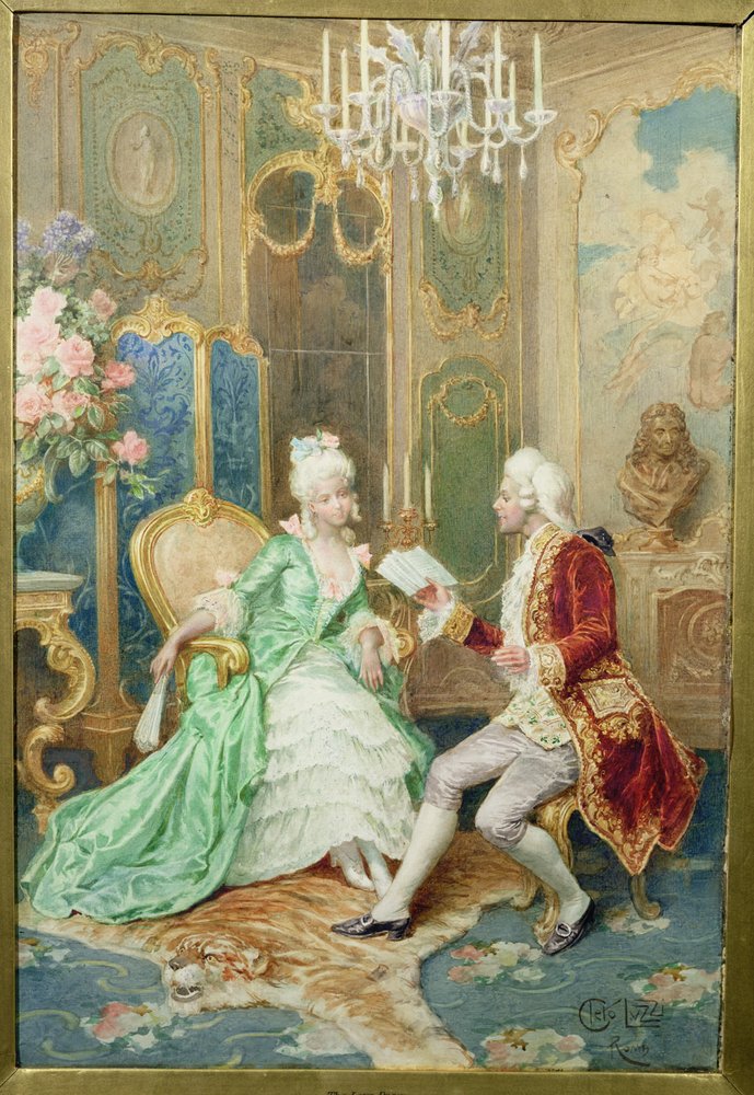 Das Liebesgedicht von Cleto Luzzi: hochwertiger Kunstdruck