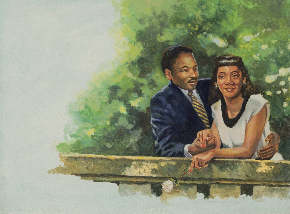 Corettas Werbung, 2001 von Colin Bootman: Kunstdruck