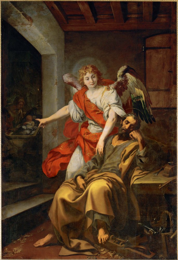 Der Traum des Heiligen Josef von Daniele Crespi: Kunstdruck