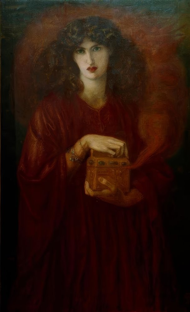 Pandora von Dante Gabriel Charles Rossetti: Kunstdruck