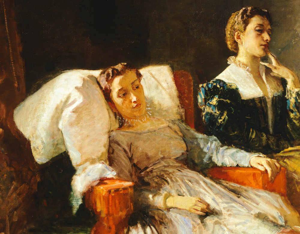 Torquato Tasso liest Eleonora d'Este das befreite Jerusalem vor (Detail)