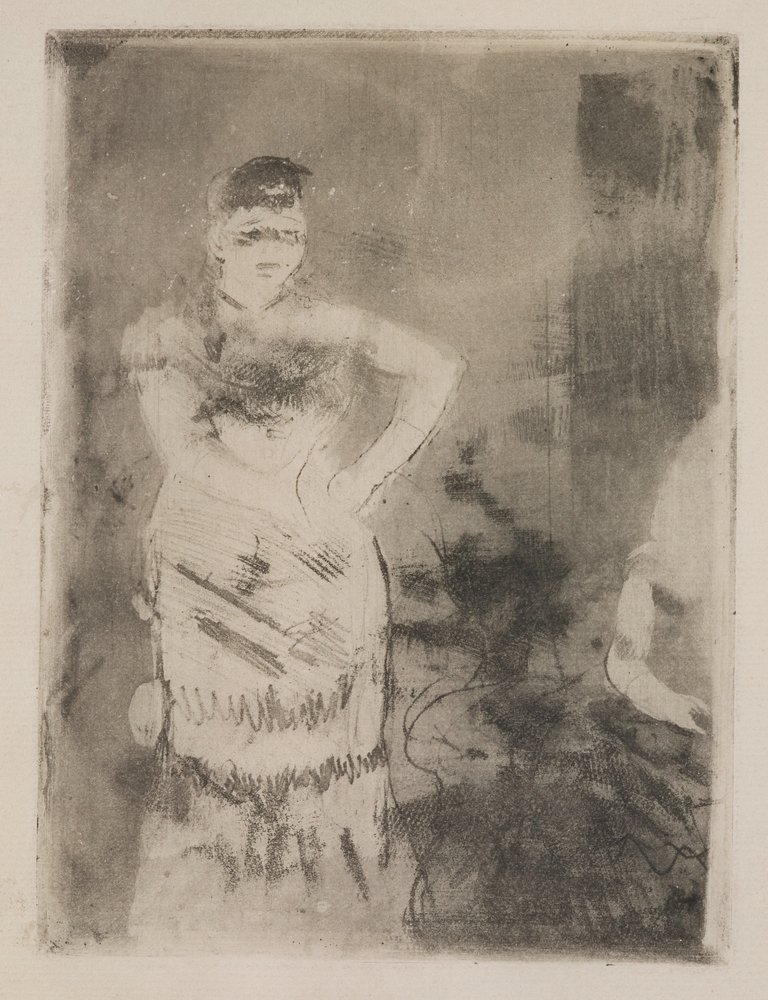 Ein Sänger von Edgar Degas: Hochwertigste Kunstreproduktion