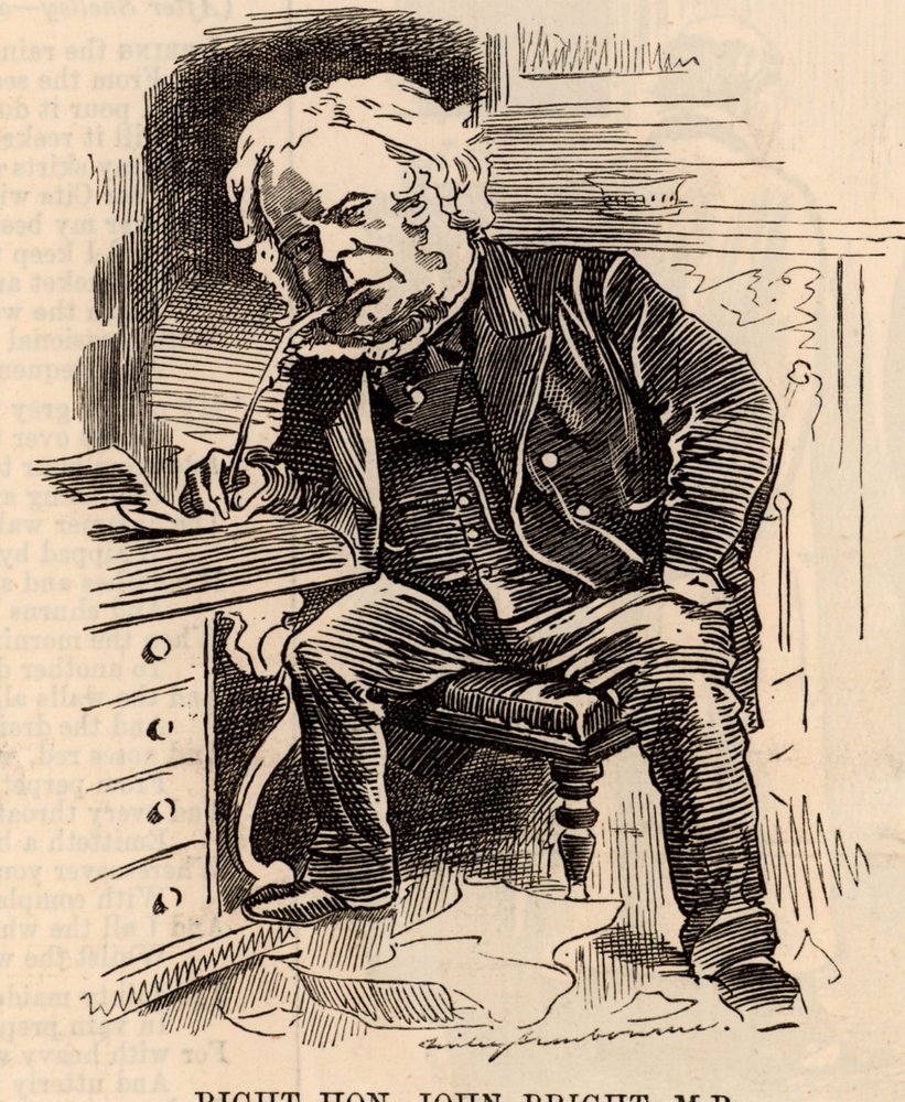 Karikatur von John Bright von Edward Linley Sambourne