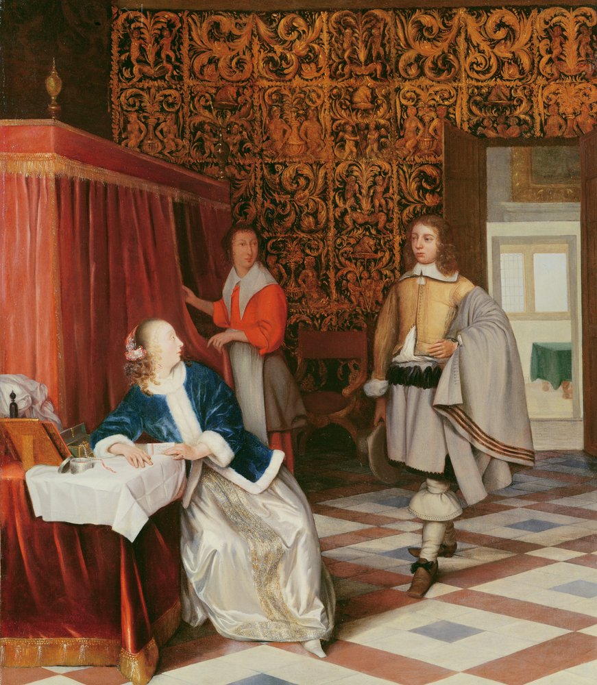 Die Botschaft von Eglon van der Neer: Kunstdruck kaufen