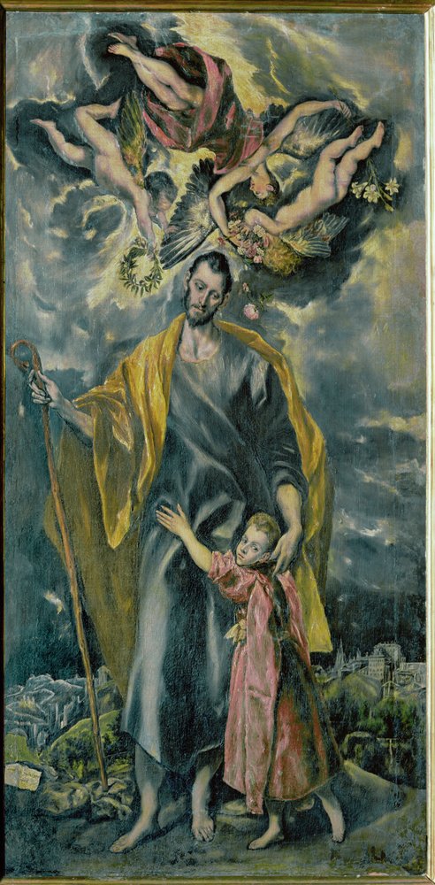Der Heilige Josef und das Jesuskind von El (1541-1614) Greco