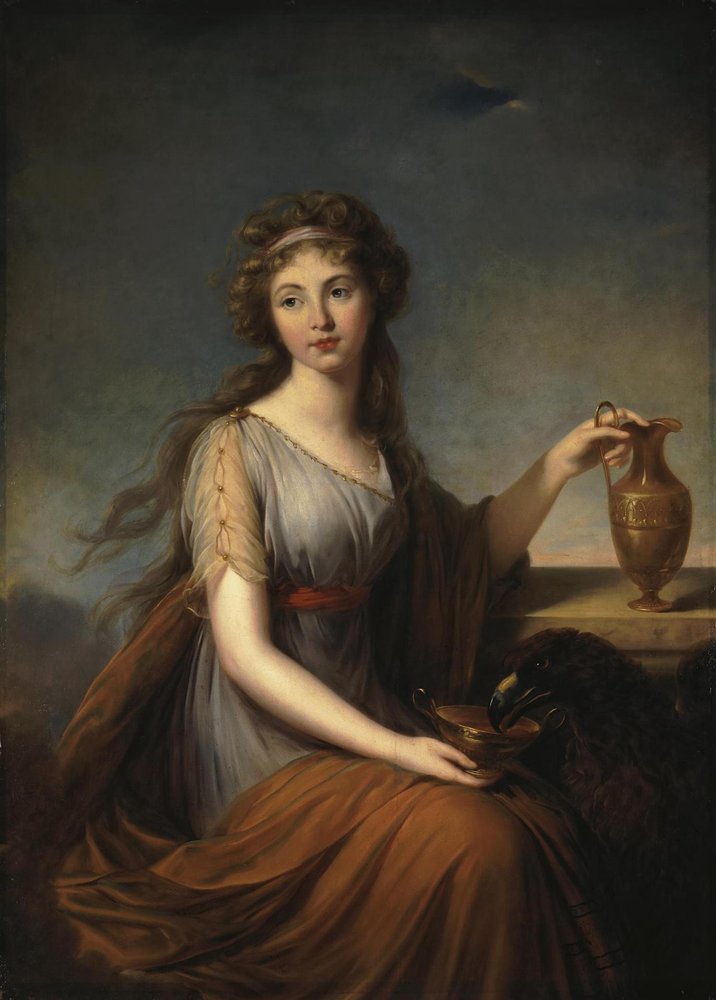 Porträt von Anna Pitt als Hebe, 1792