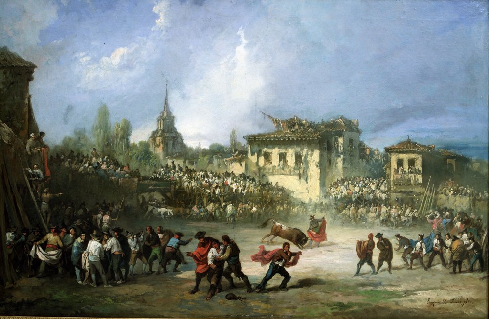 Die große Capea von Eugenio Lucas y Padilla: Kunstdruck