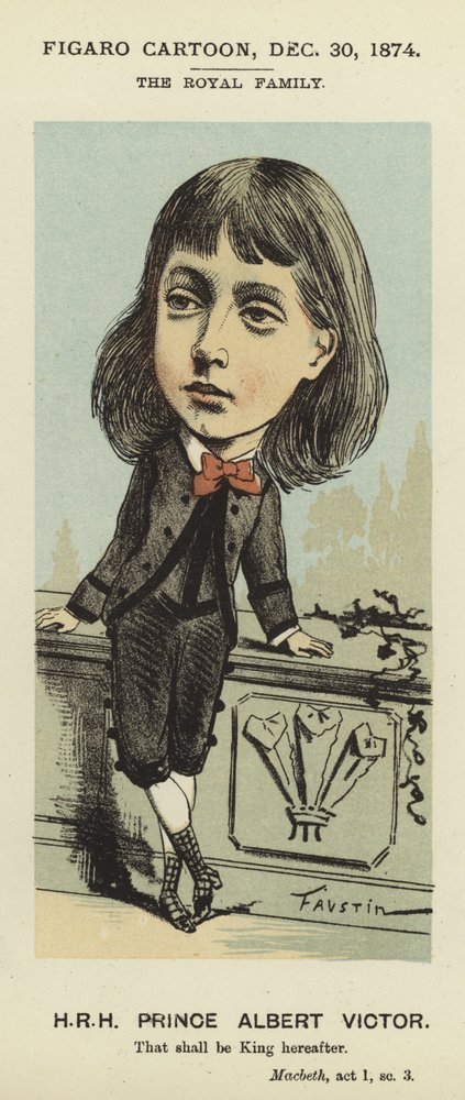 Karikatur von Prinz Albert Victor von Faustin: Kunstdruck