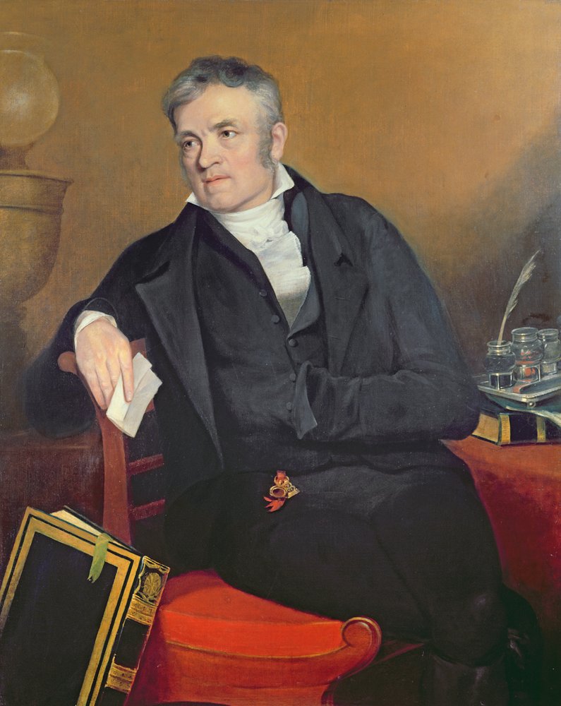 Rudolph Ackermann, 1810-14 von Francois Nicolas Mouchet