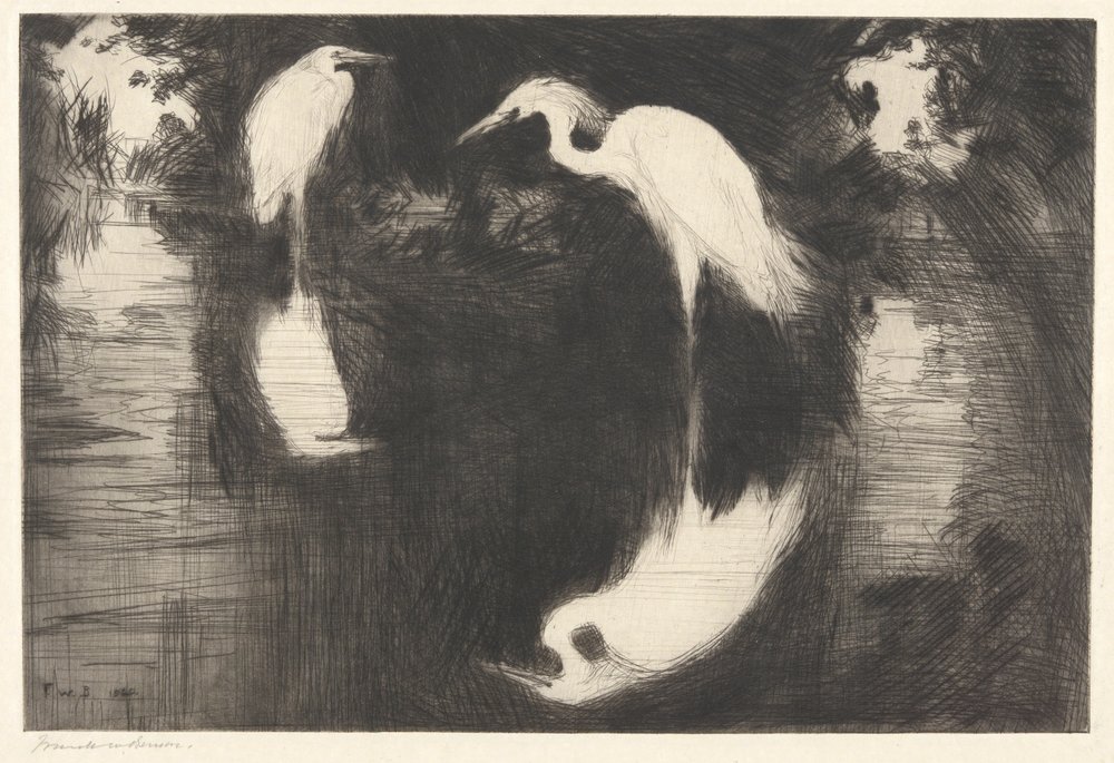 Dunkler Pool P. 189 Pub.St. von Frank Weston Benson