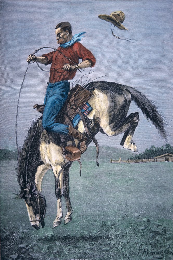 Bronco-Buster von Frederic Remington: Kunstdruck kaufen