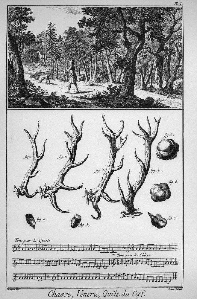 Jagd - die Suche nach dem Hirsch - „Die Große Enzyklopädie, oder ...