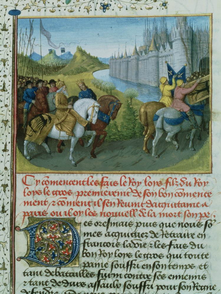 Einzug von Ludwig VII in Konstantinopel mit Kaiser Konrad III während ...