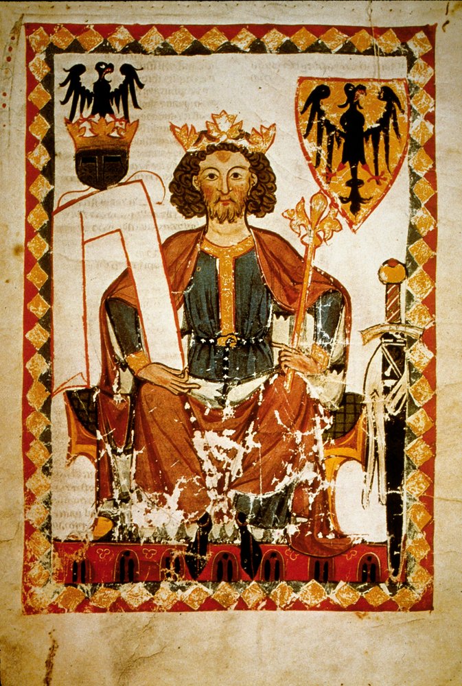Porträt von Heinrich VI. (1165-97), König von Deutschland, von Sizilien ...