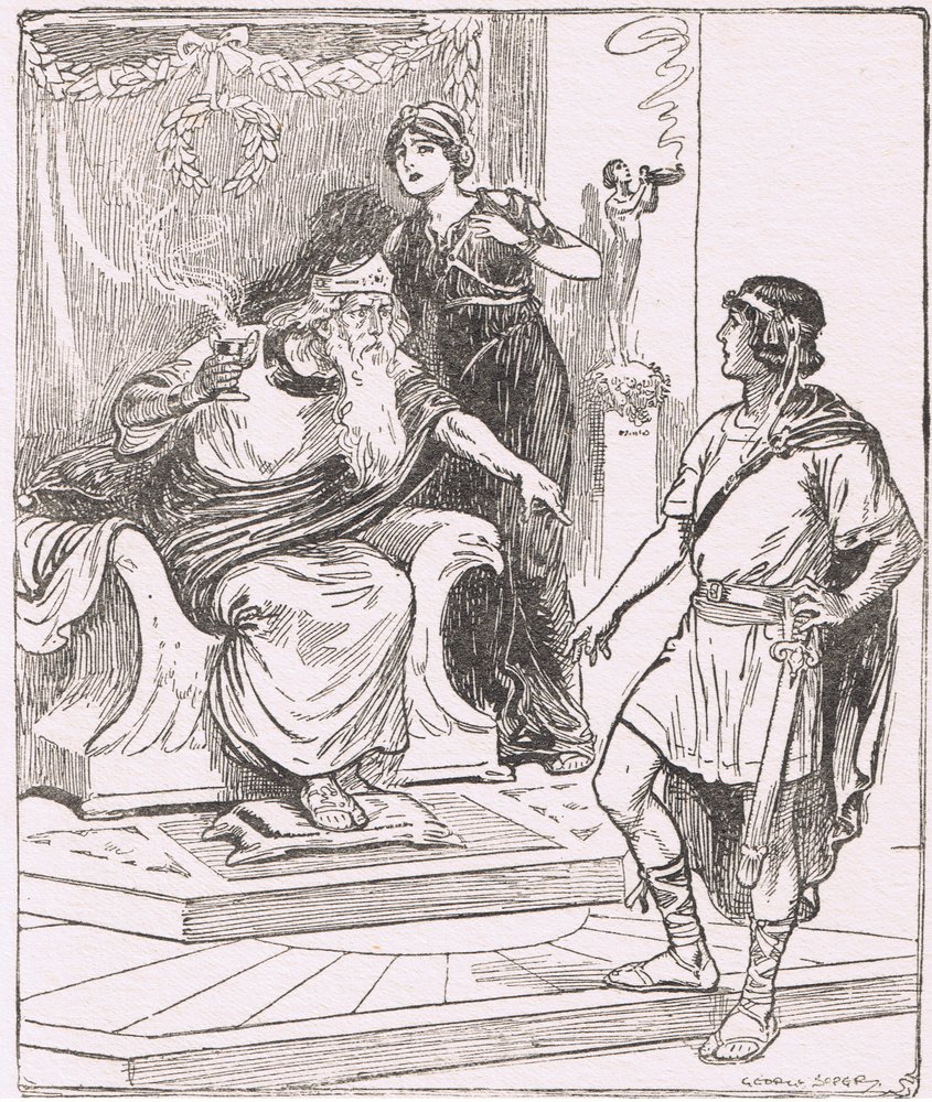 Der Minotaurus: Dieses Schwert, rief er, wie bist du dazu gekommen