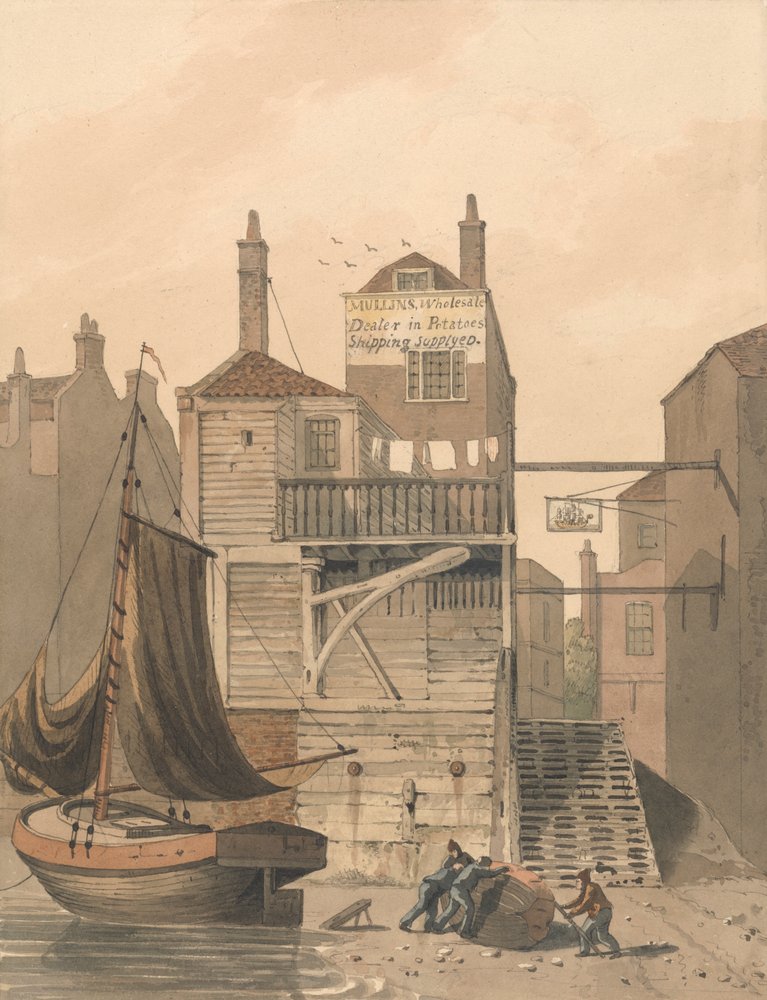 Shadwell beim Ship Inn von George Shepheard: Kunstdruck