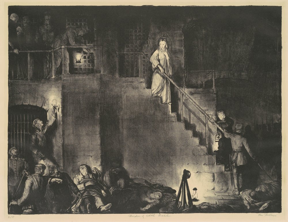 Mord an Edith Cavell von George Wesley Bellows: Kunstdruck