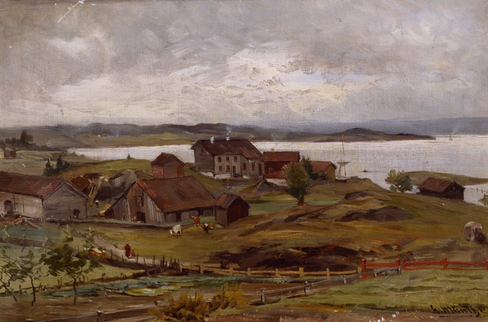 Strandbild von Gerhard Peter Frantz Vilhelm Munthe