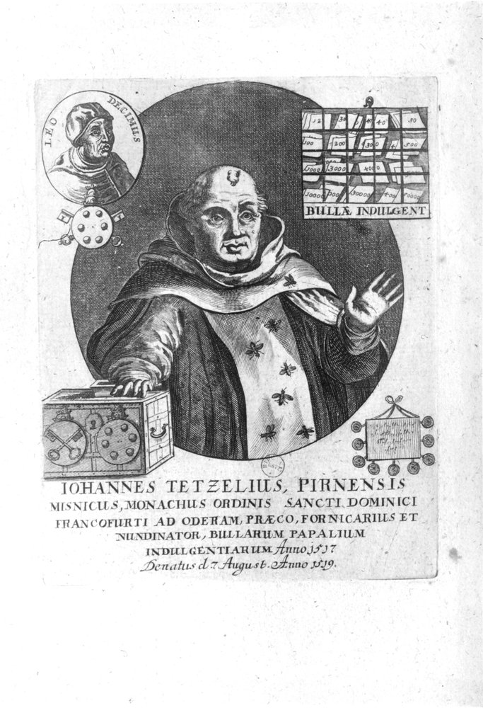 Johann Tetzel (1465-1519) von German School: Kunstdruck