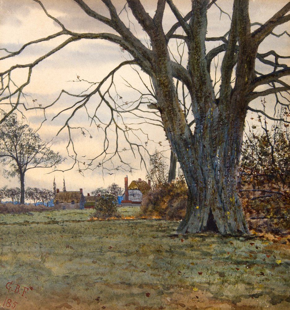 Der alte Baum von Gilbert Baird Fraser: Kunstdruck kaufen