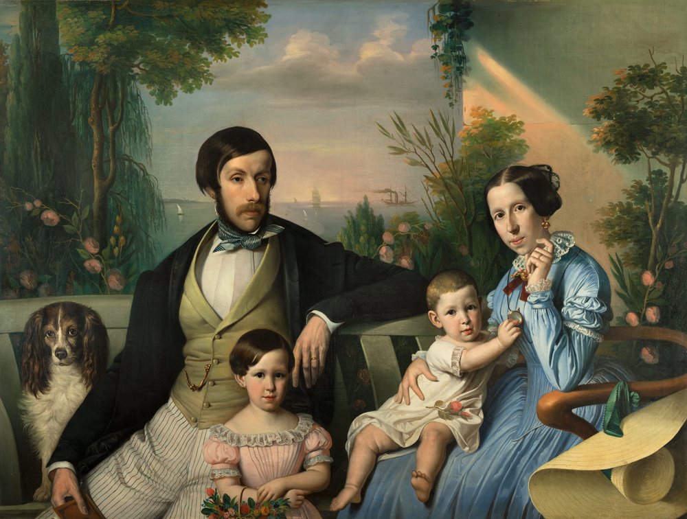Pietro Stanislao Parisi mit Familie von Giuseppe Tominz