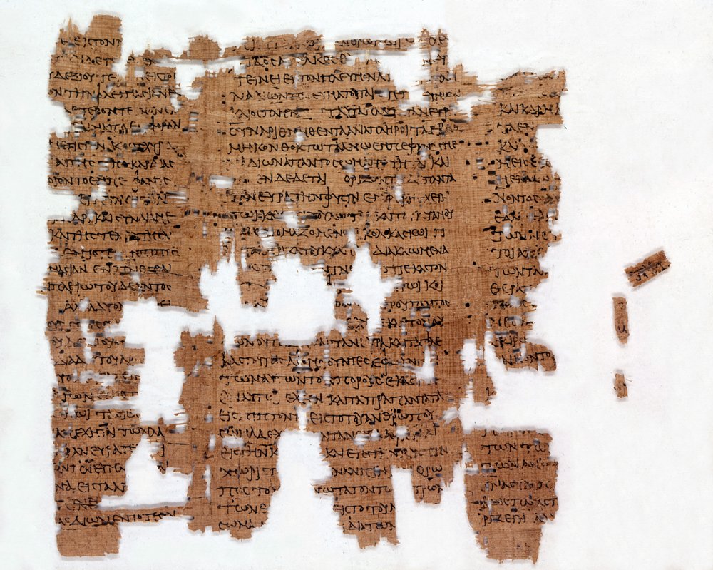 Griechischer wissenschaftlicher Papyrus aus dem Jahr 200 n. Chr.