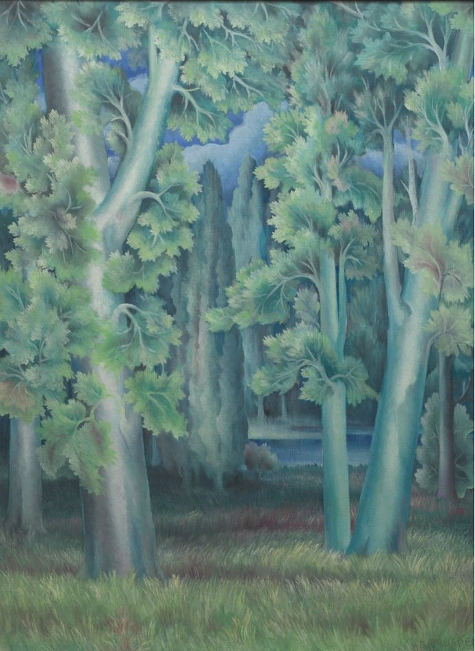 Landschaftskomposition von Gregor Perusek: Kunstdruck kaufen