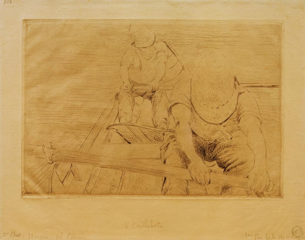 Ruderer auf der Yerres von Gustave Caillebotte: Kunstdruck