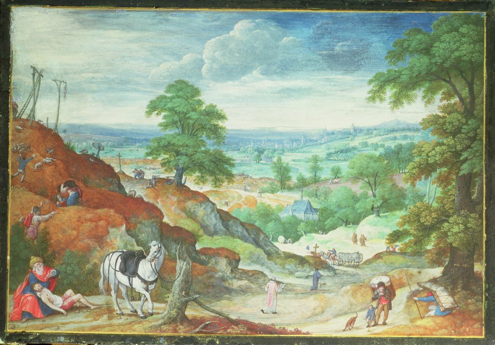 Der barmherzige Samariter von Hans Bol: Kunstdruck kaufen