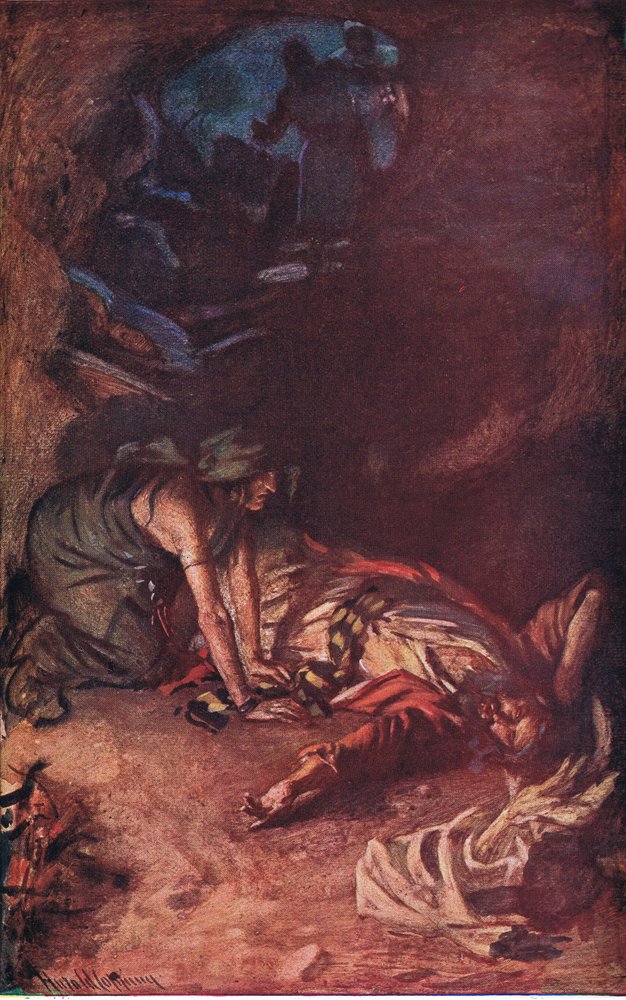 Saul und die Hexe, Illustration aus Pictures That Teach The Crown ...